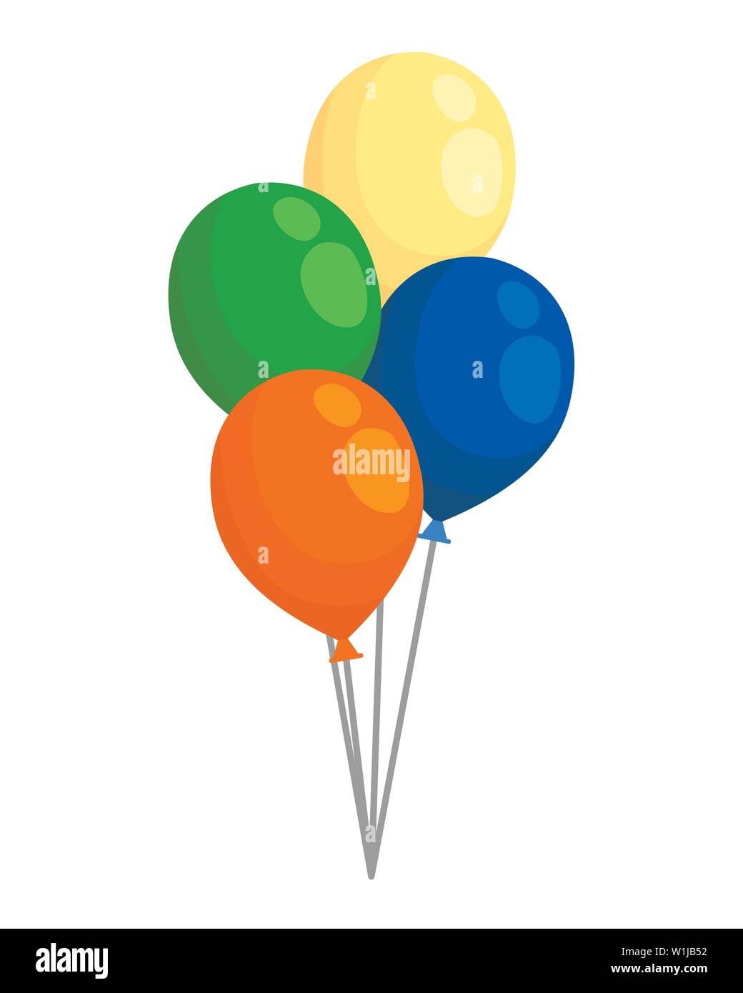 balloons helium floating decorative icons Stock Vector Image & Art - Alamy