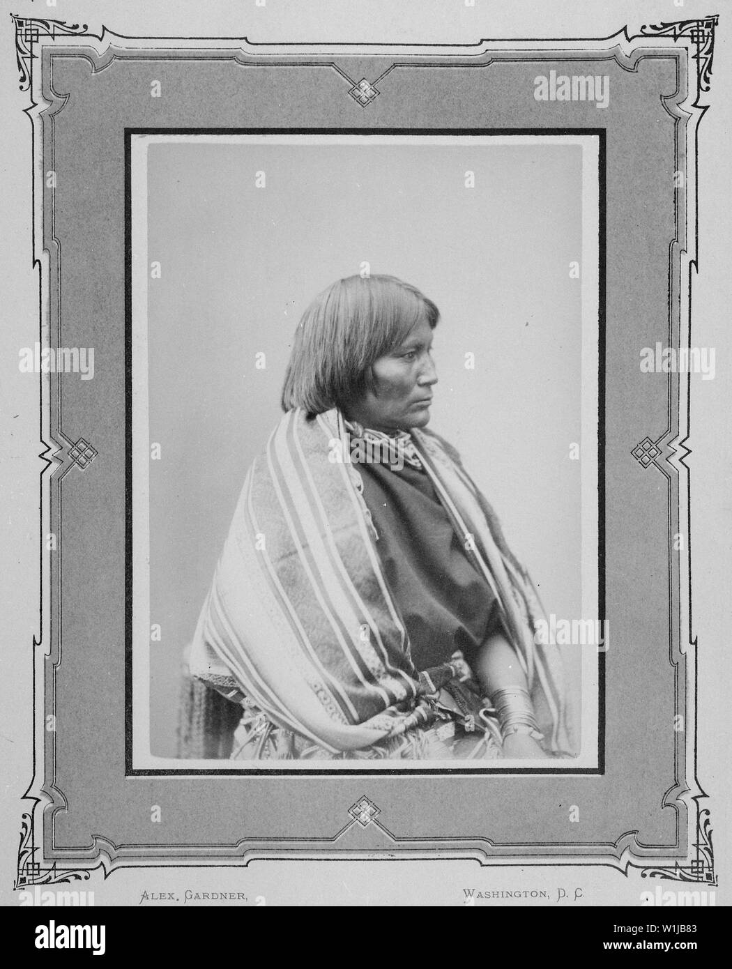 Squaw Of Lone Wolf. Kiowas Stock Photo - Alamy