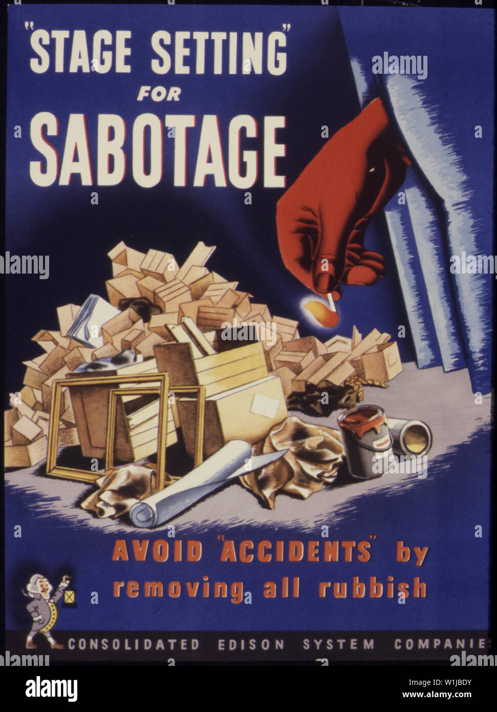 Stage setting for sabotage. Avoid accidents by removing all rubbish ...
