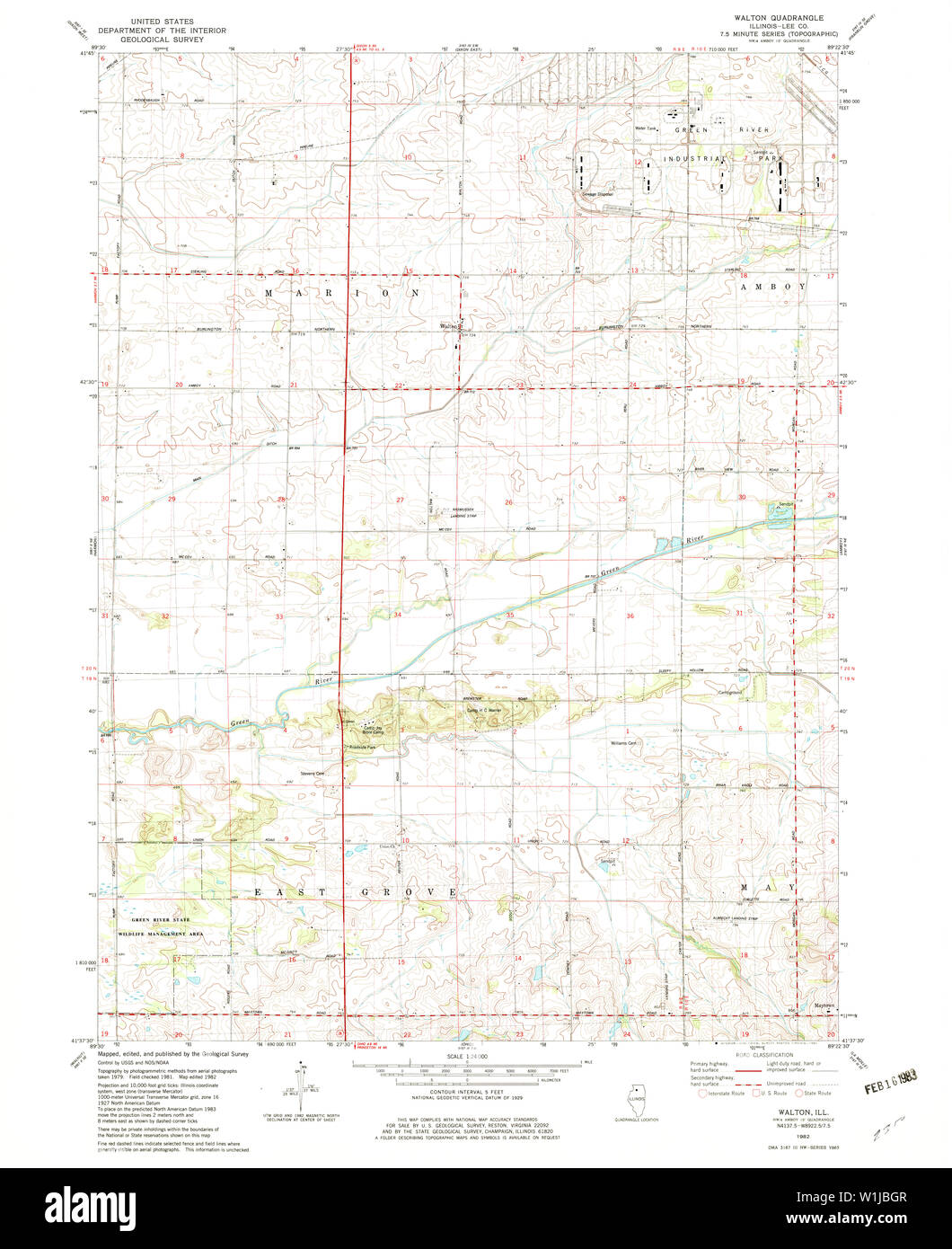 Map of walton Cut Out Stock Images & Pictures - Alamy