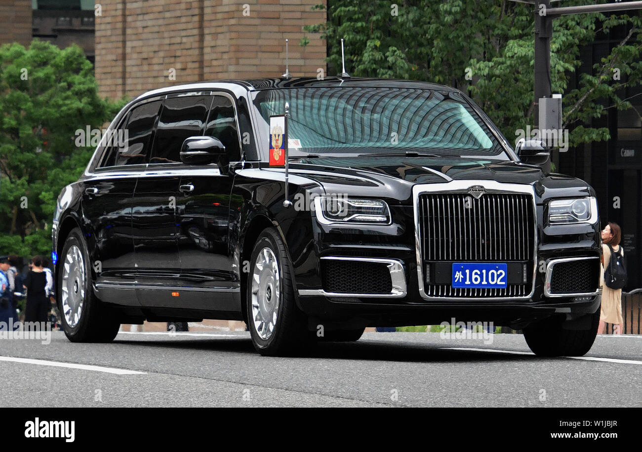 Russian President Vladimir Putin's new limousine, Aurus Senat "Kortezh ...
