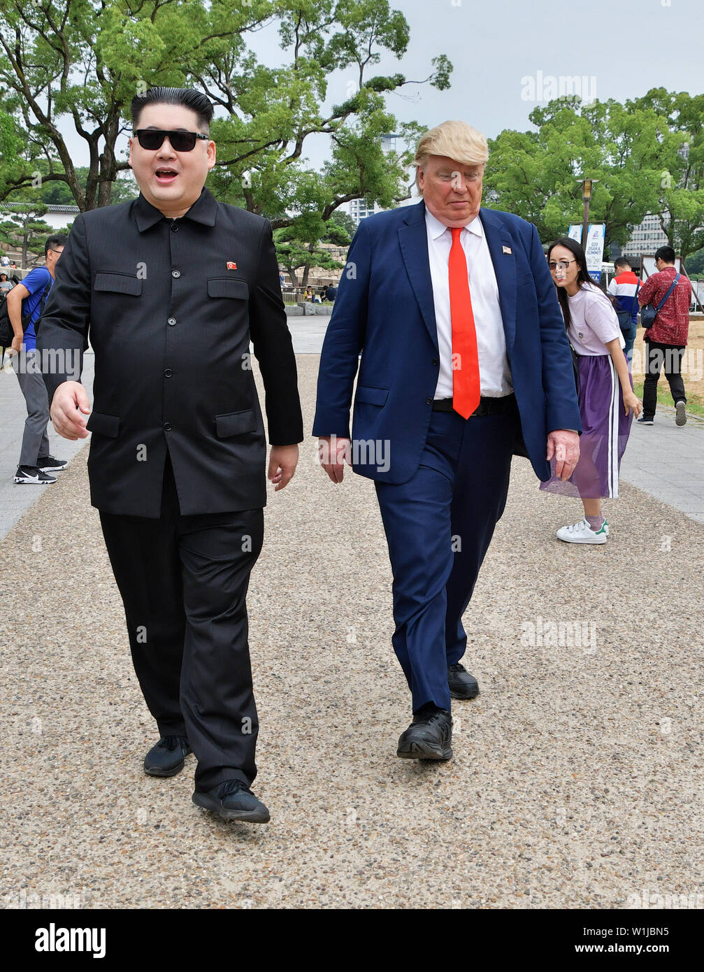 Howard X, impersonator North Korean leader Kim Jong Un and Dennis Alan ...