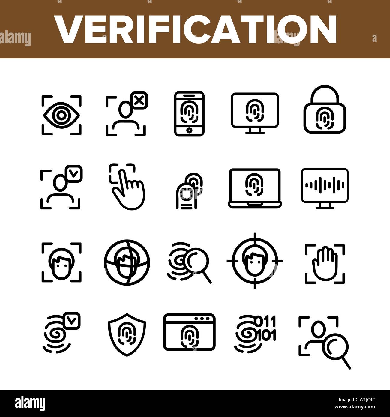 Id features Stock Vector Images - Alamy