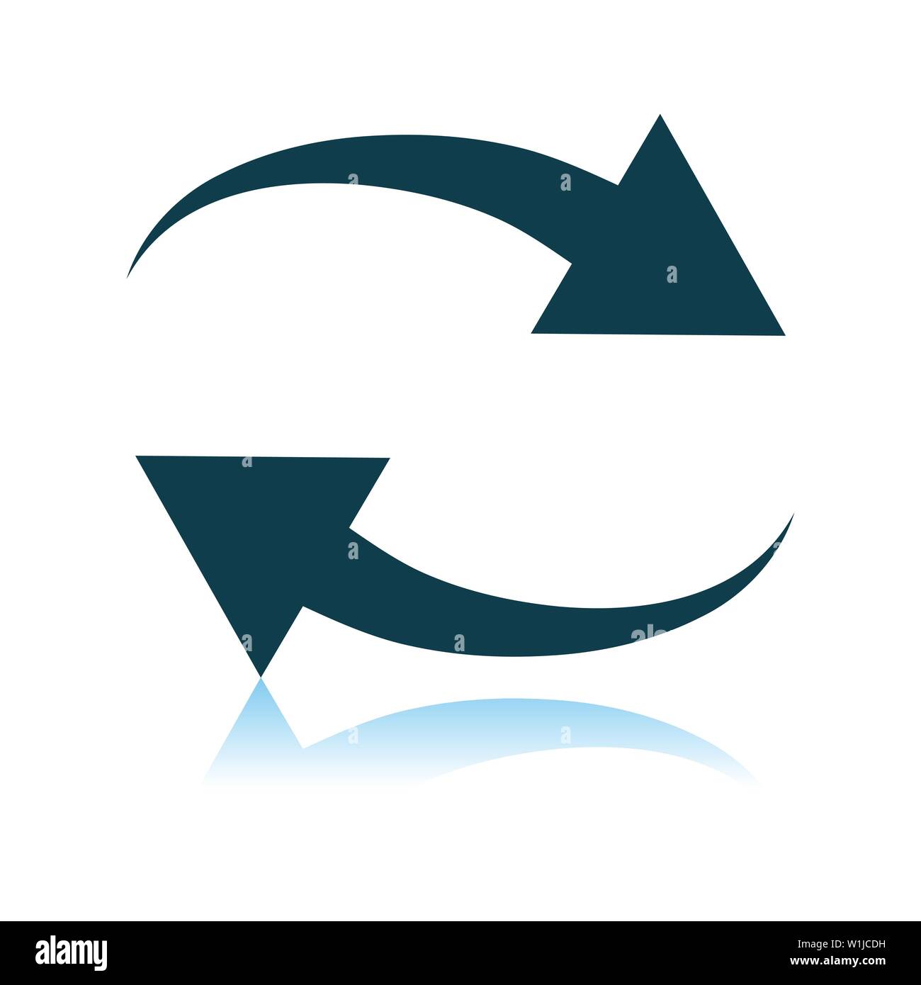 Interaction Icon. Shadow Reflection Design. Vector Illustration Stock ...