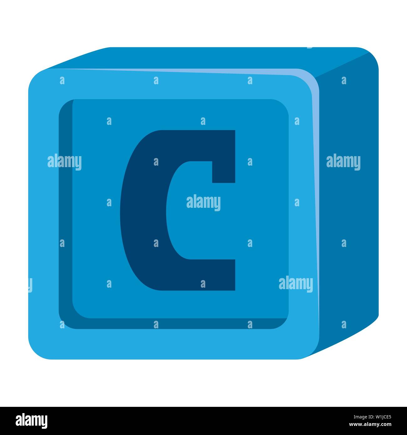 alphabet block toy baby with letter c Stock Vector Image & Art - Alamy