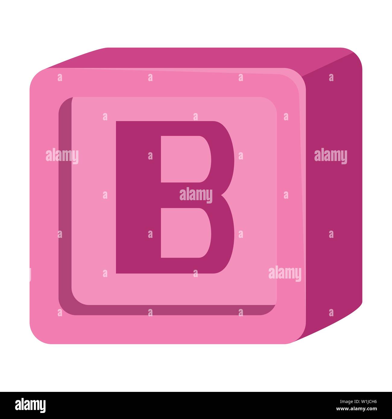alphabet block toy baby with letter b Stock Vector Image & Art - Alamy