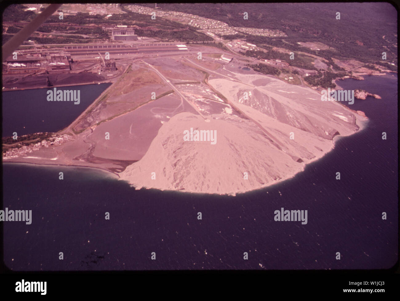 TACONITE TAILINGS FROM RESERVE MINING COMPANY'S PLANT AT SILVER BAY ARE ...