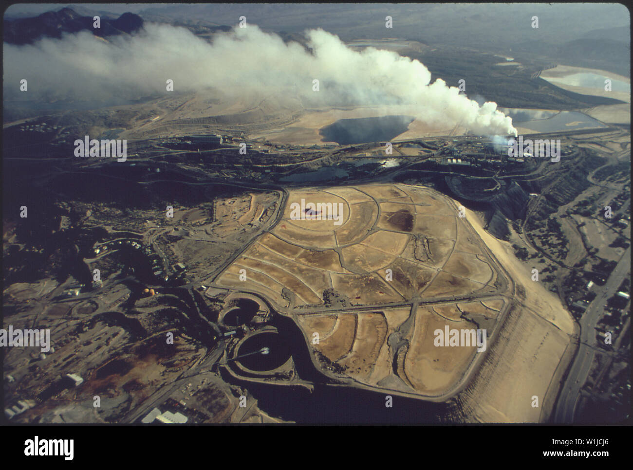 TAILINGS PILES FROM MILES AND SMELTER Stock Photo - Alamy