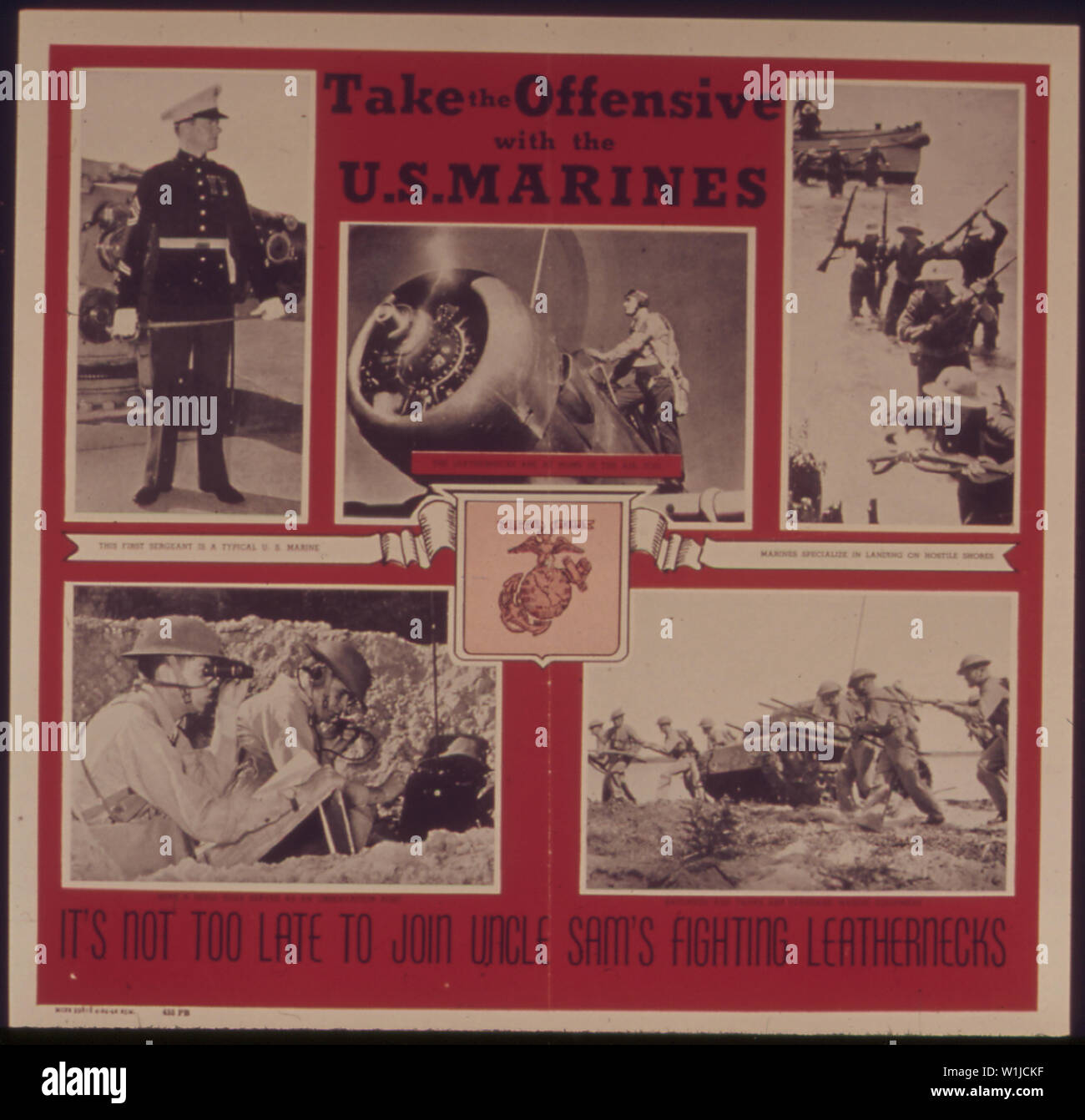TAKE THE OFFENSIVE WITH THE U.S. MARINES Stock Photo - Alamy