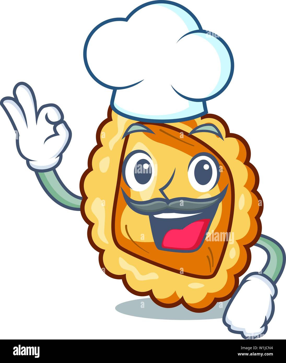 Chef ravioli in the a cartoon bowl Stock Vector Image & Art - Alamy