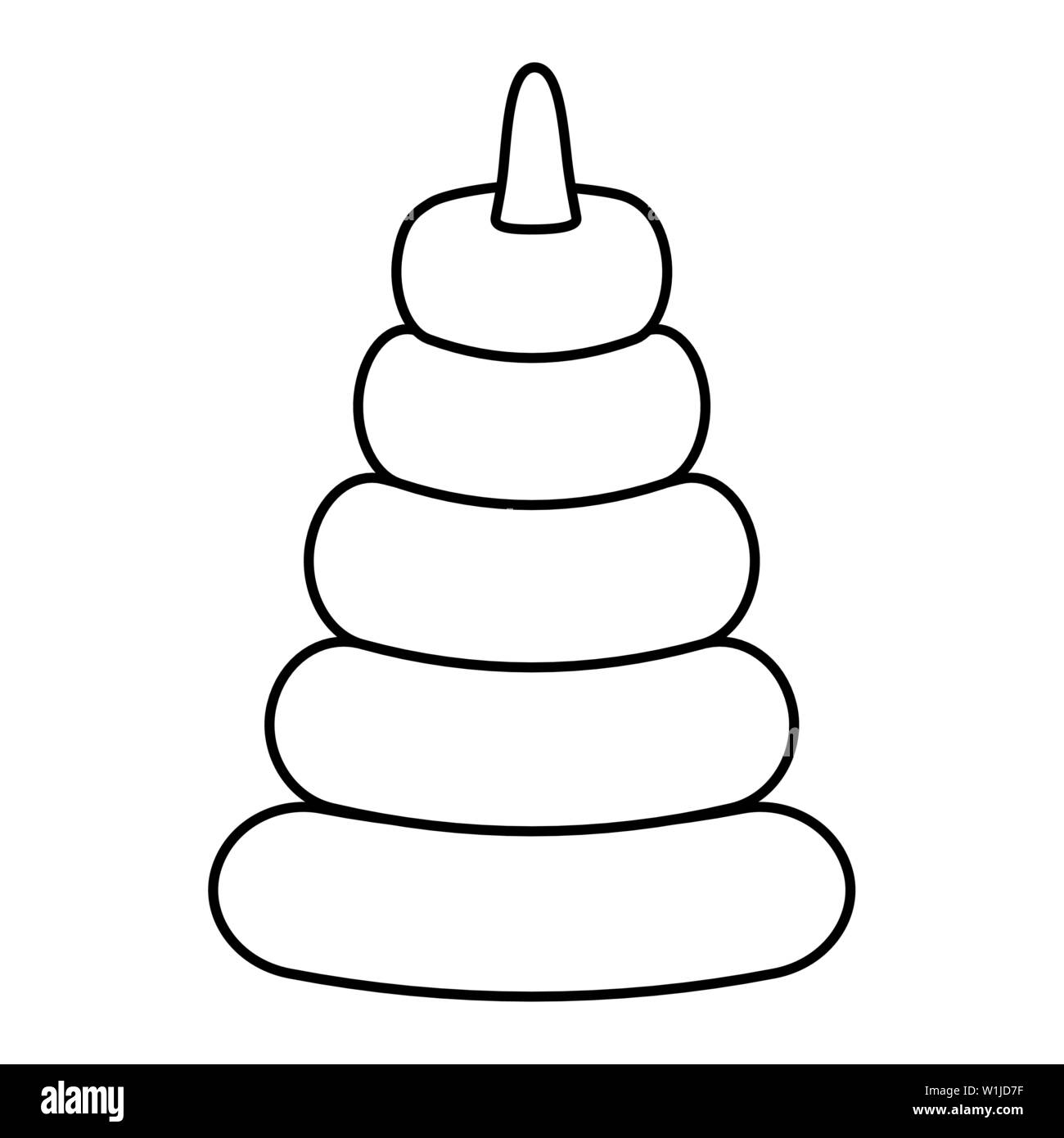 pile of rings baby toys icon Stock Vector Image & Art - Alamy