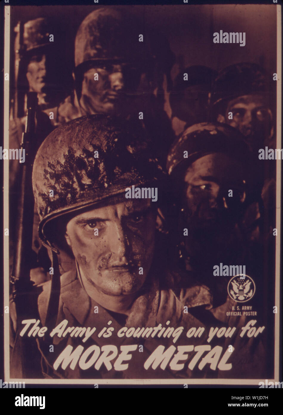 THE ARMY IS COUNTING ON YOU FOR MORE METAL Stock Photo - Alamy