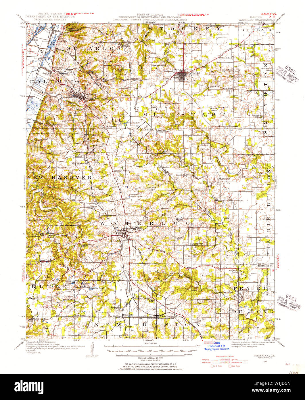 Map of waterloo Cut Out Stock Images & Pictures - Alamy