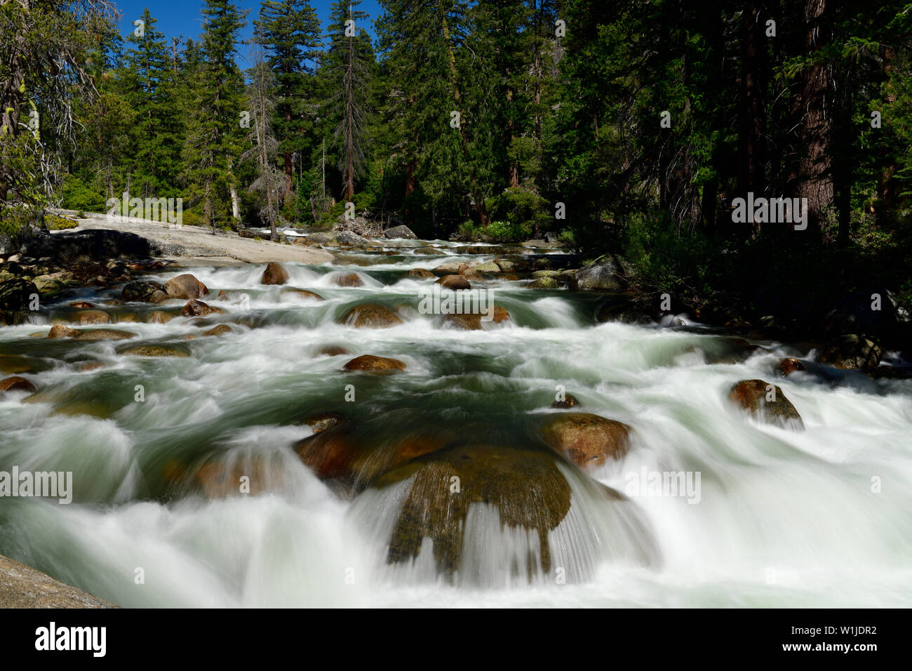 Merced River, Rapids, and Waterfall Stock Photo - Alamy