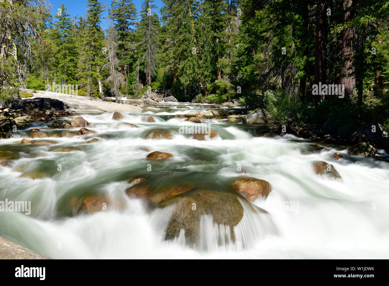 Merced River, Rapids, and Waterfall Stock Photo - Alamy