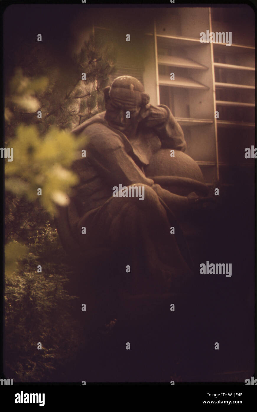 THE MESTROVIC STATUE OF RUDER BOSKOVIC IN THE GARDEN OF THE INSTITUTE ...