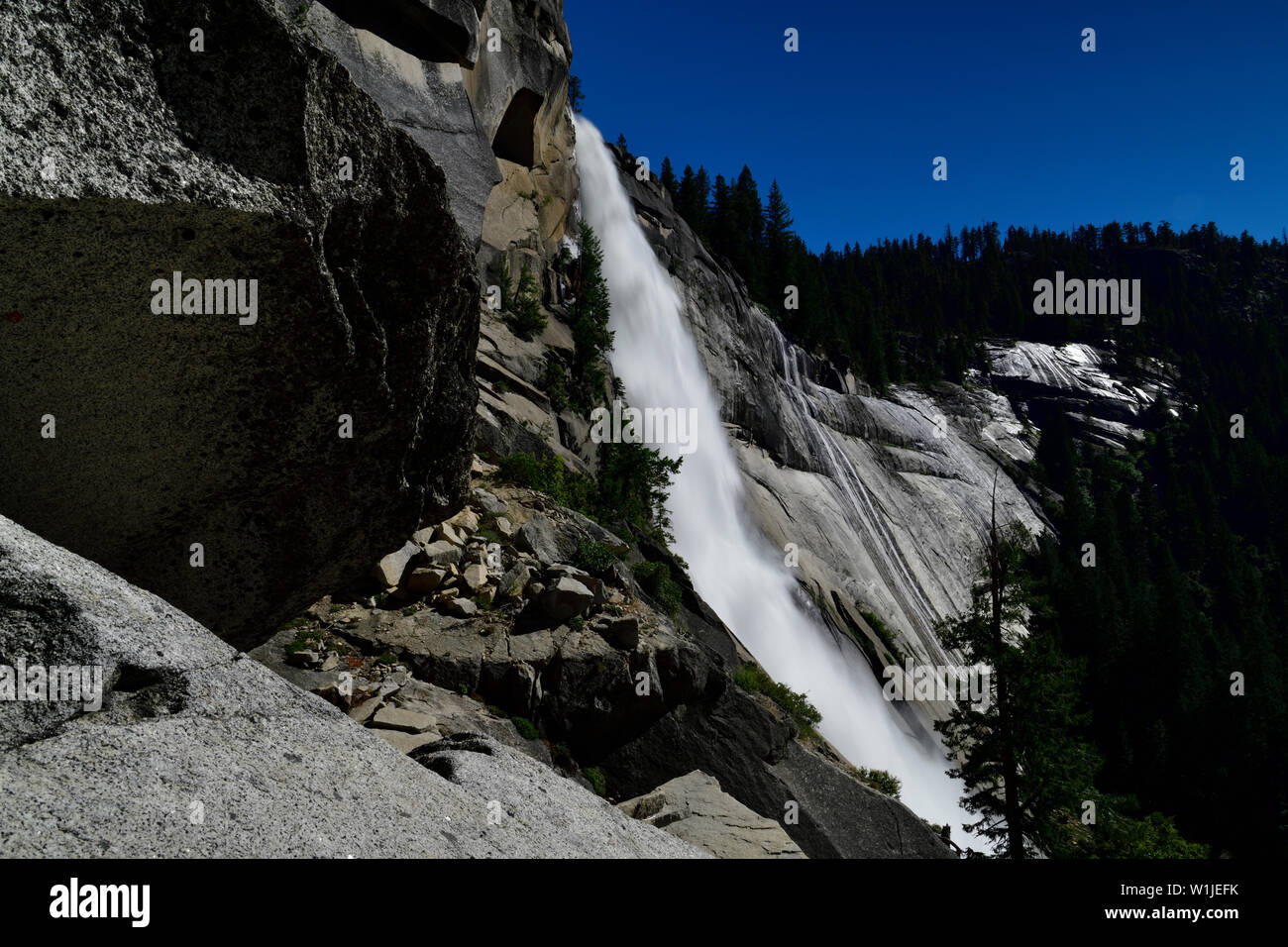 Merced River, Rapids, and Waterfall Stock Photo - Alamy