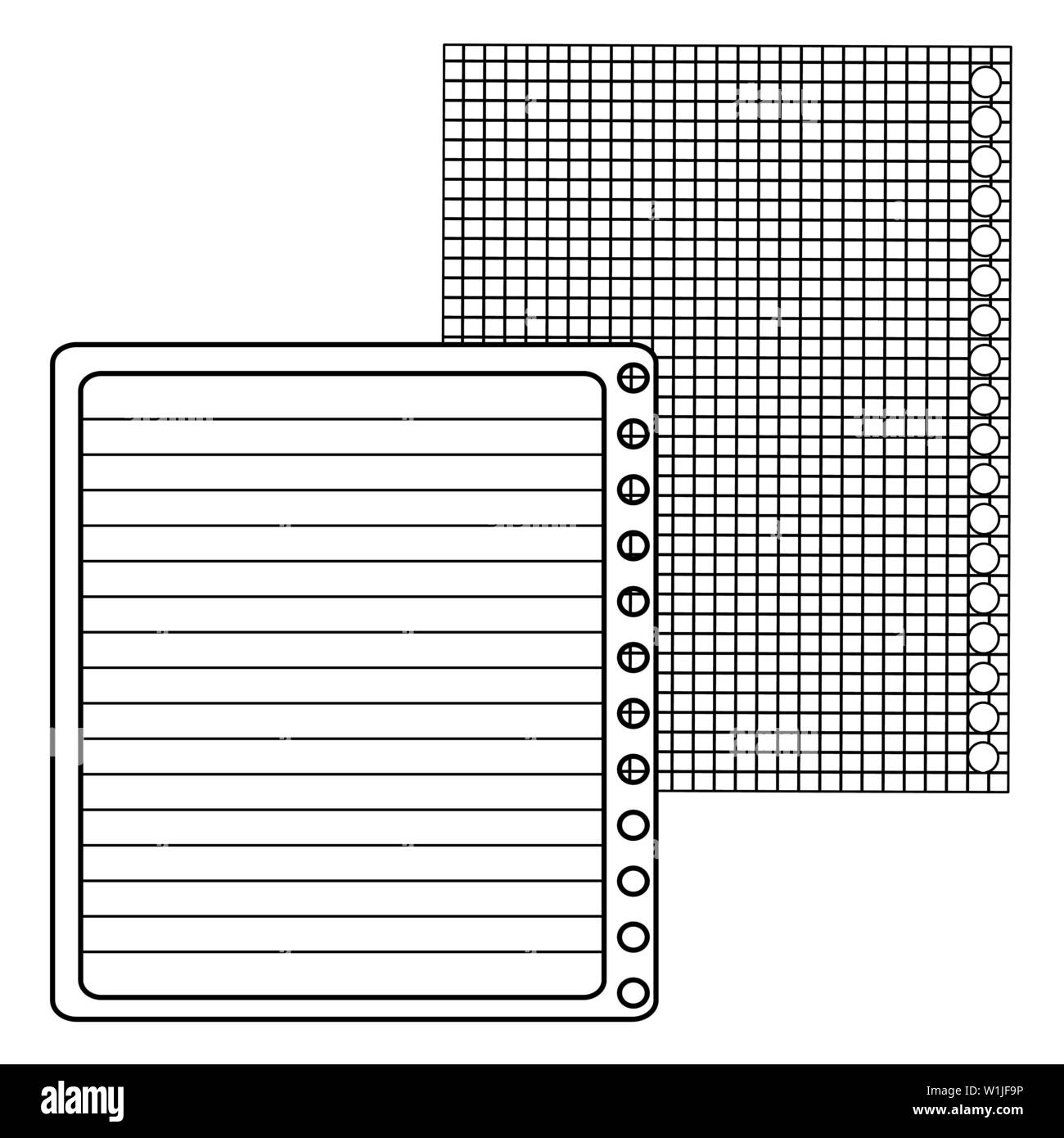 sheet of notebook paper icon vector illustration design Stock Vector ...