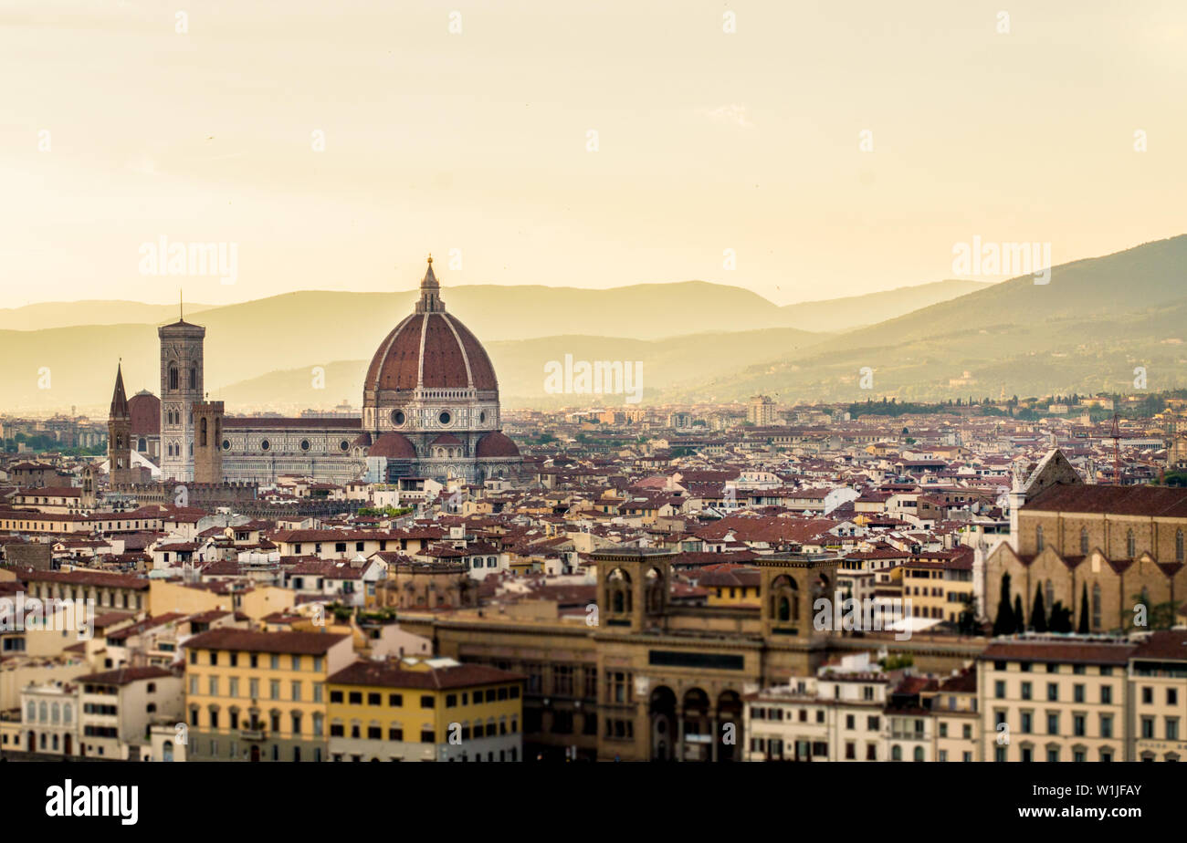 Sunset in Florence - 1 Stock Photo - Alamy