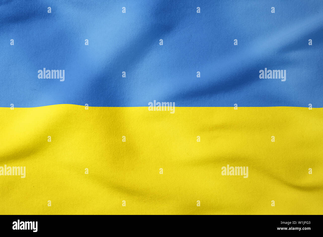 National Flag of Ukraine - Rectangular Shape patriotic symbol Stock ...