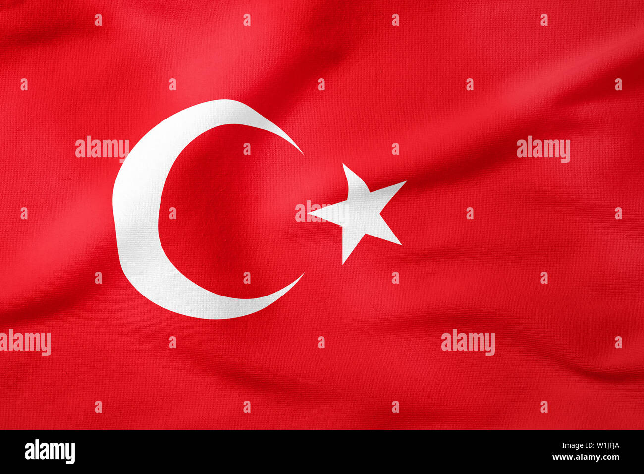 National Flag of Turkey - Rectangular Shape patriotic symbol Stock ...