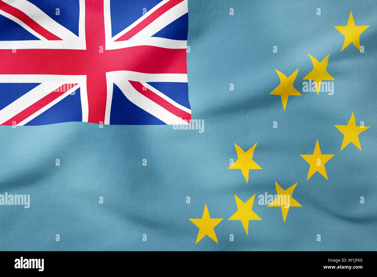 National Flag of Tuvalu - Rectangular Shape patriotic symbol Stock ...