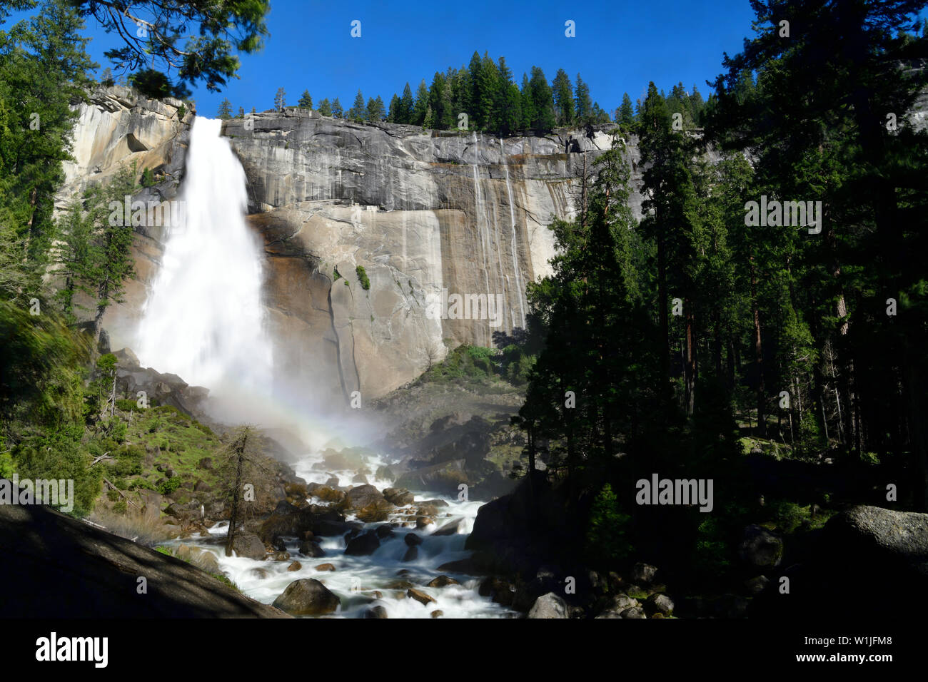 Merced River, Rapids, and Waterfall Stock Photo - Alamy