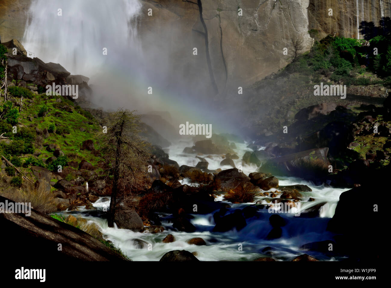 Merced River, Rapids, and Waterfall Stock Photo - Alamy