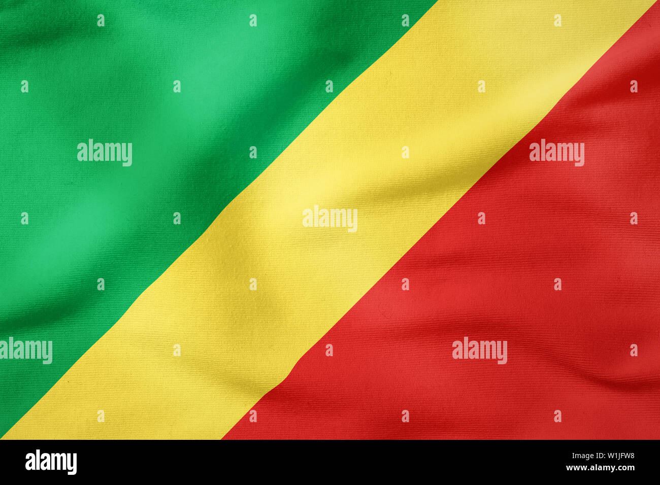 National Flag of Republic of the Congo - Rectangular Shape patriotic ...