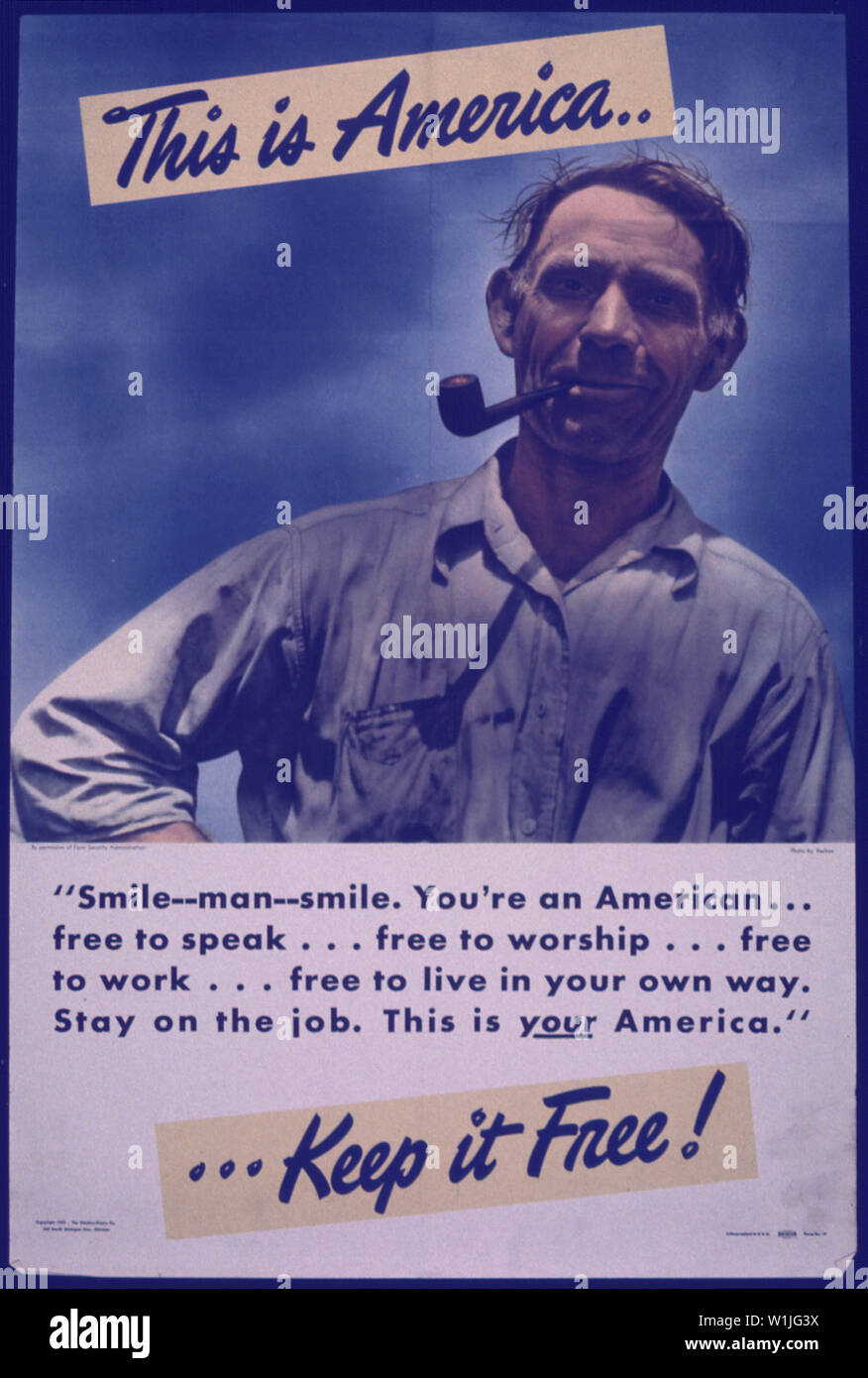 THIS IS AMERICA... SMILE - MAN - SMILE Stock Photo - Alamy