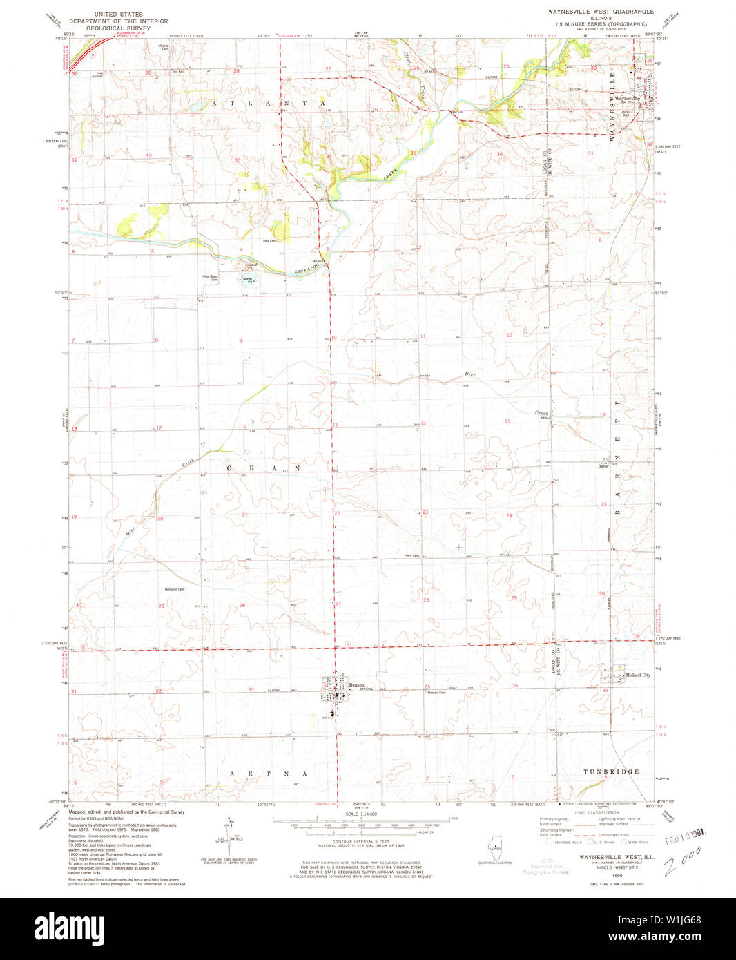 Map of waynesville hi-res stock photography and images - Alamy