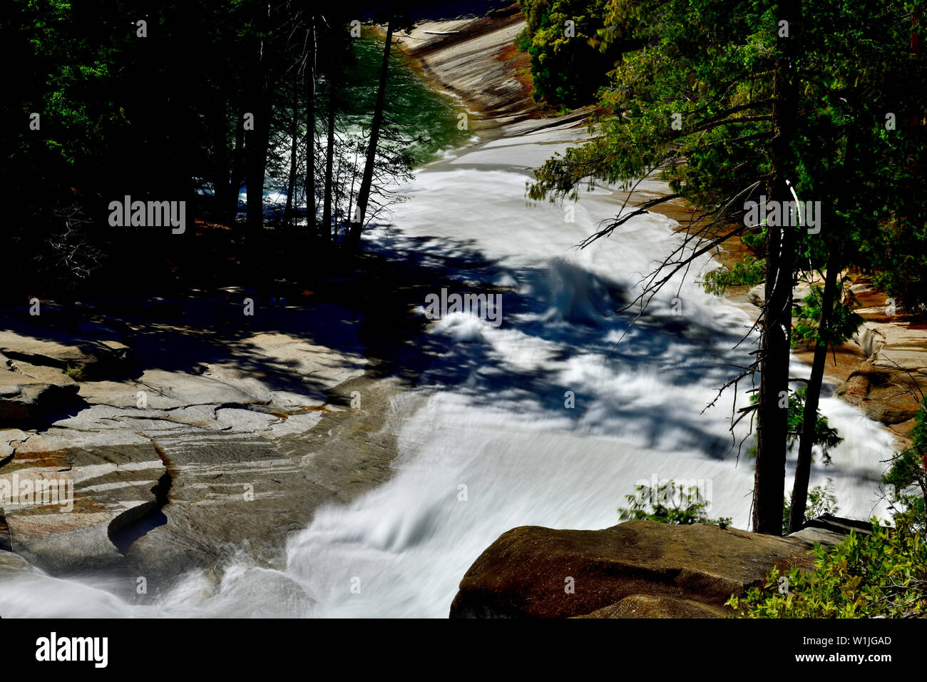 Merced River, Rapids, and Waterfall Stock Photo - Alamy
