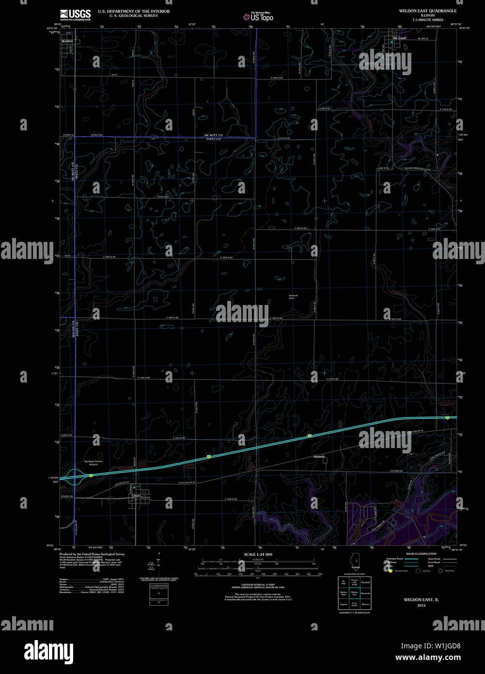 Map of weldon hi-res stock photography and images - Alamy