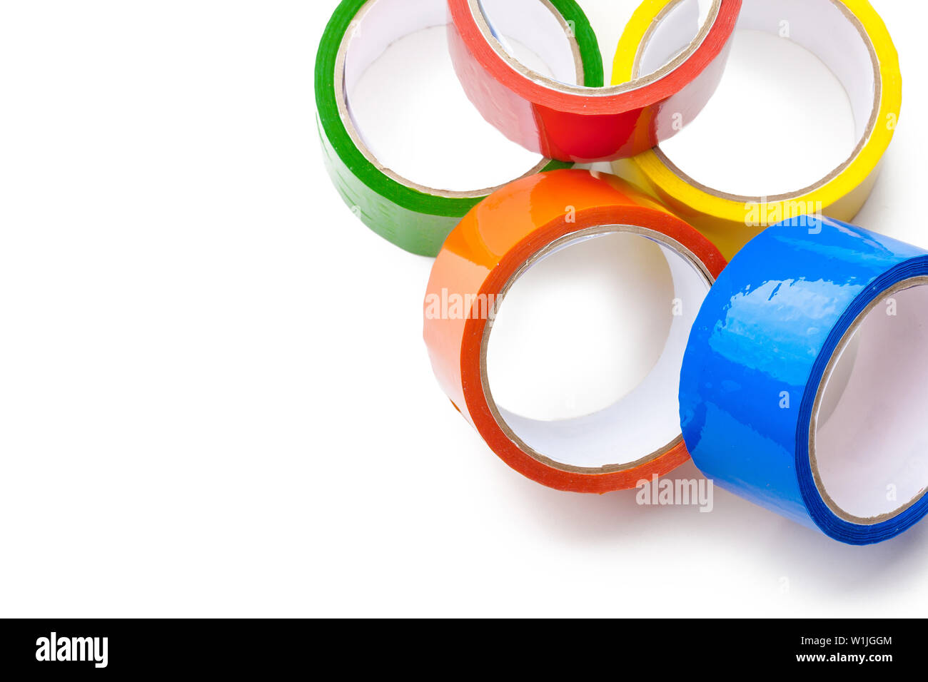 colored tape in large rolls Stock Photo - Alamy