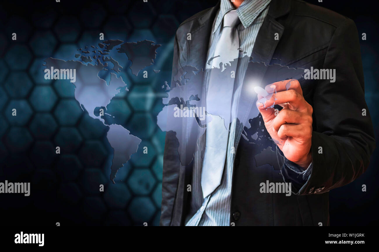 Business map world Stock Photo - Alamy