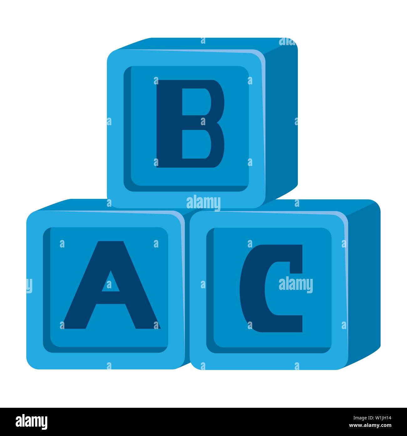 Baby letter blocks word Stock Vector Images - Alamy