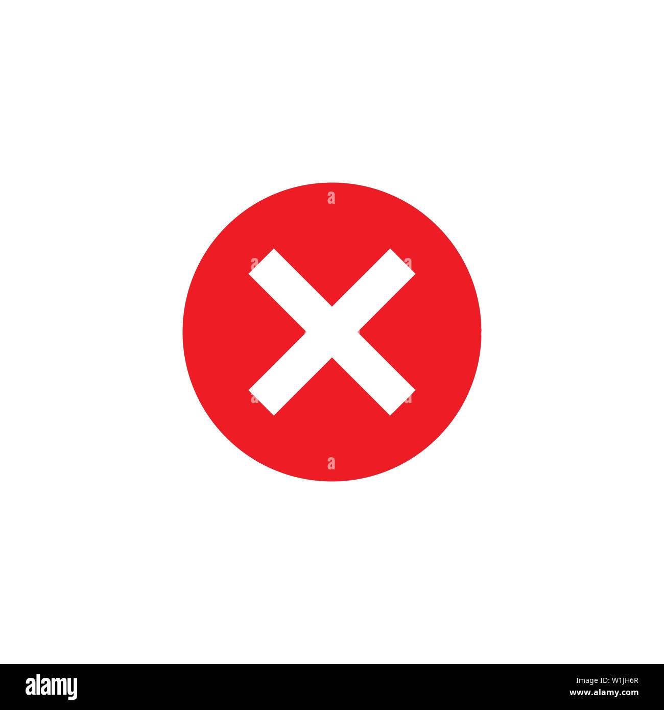 Vector illustration, flat design. Cancel delete remove icon Stock ... Vector illustration, flat design. Cancel delete remove icon Stock ...
