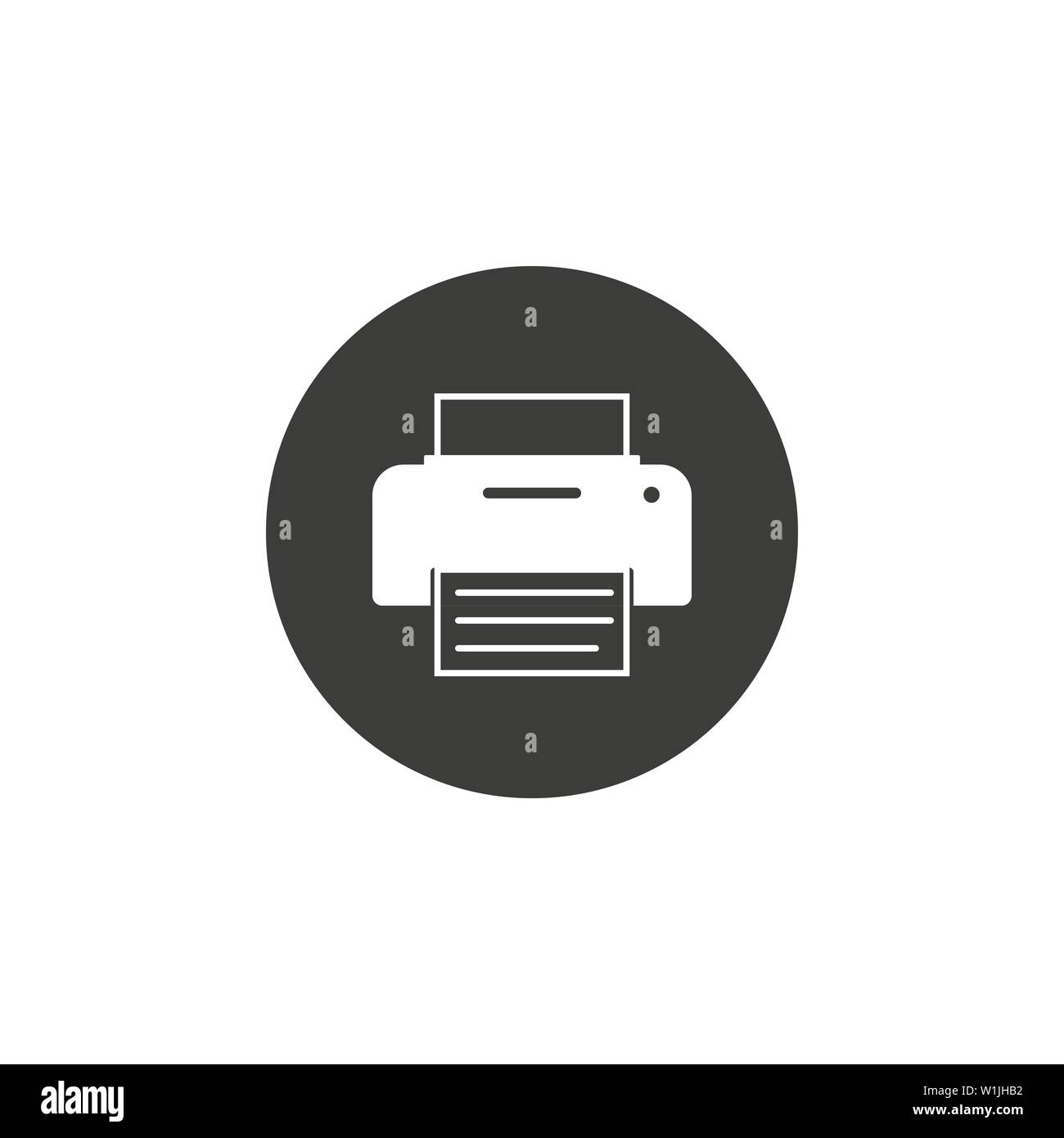 Vector illustration, flat design. Copy device printer icon Stock Vector ...