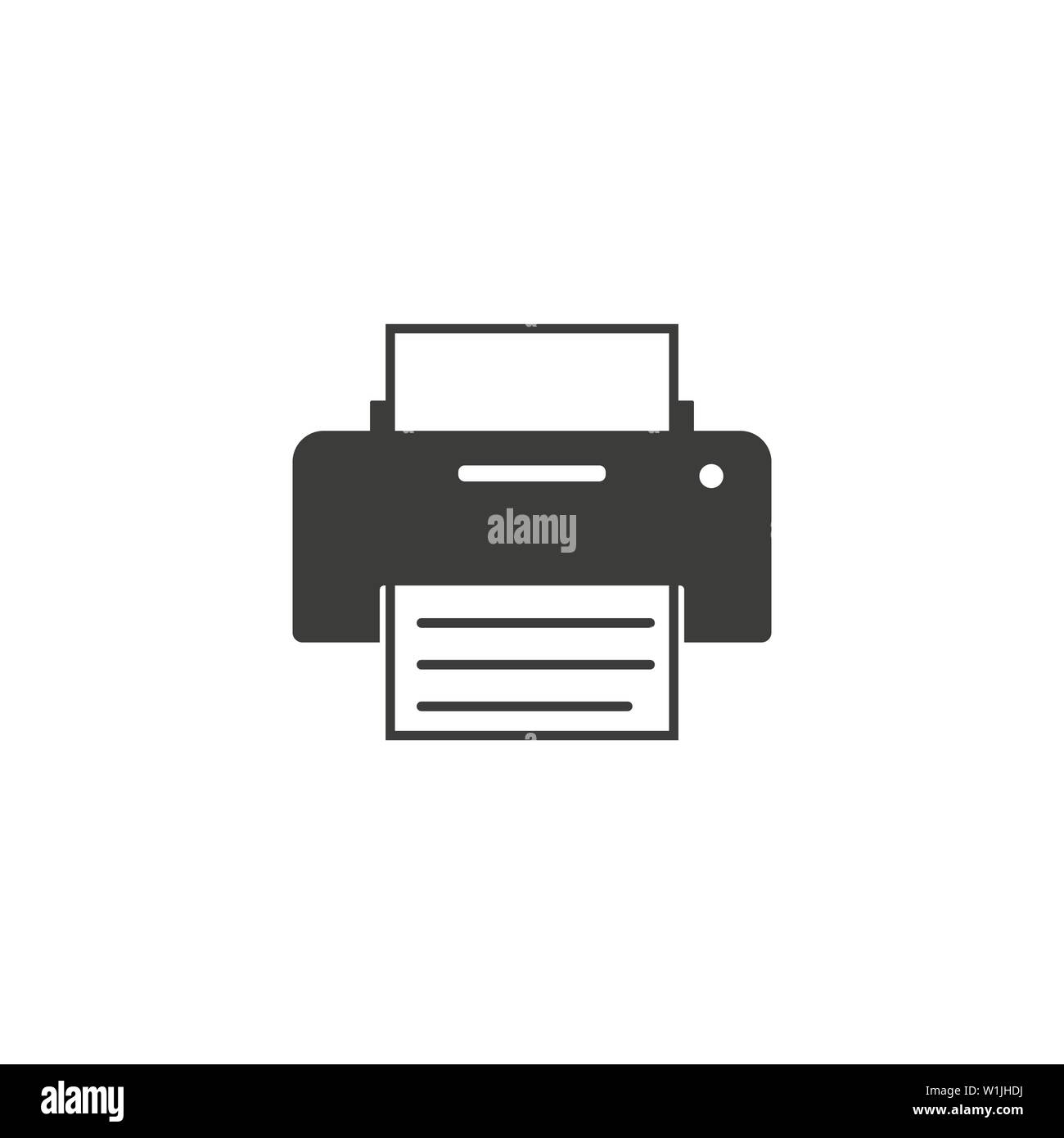 Vector illustration, flat design. Copy device printer icon Stock Vector ...
