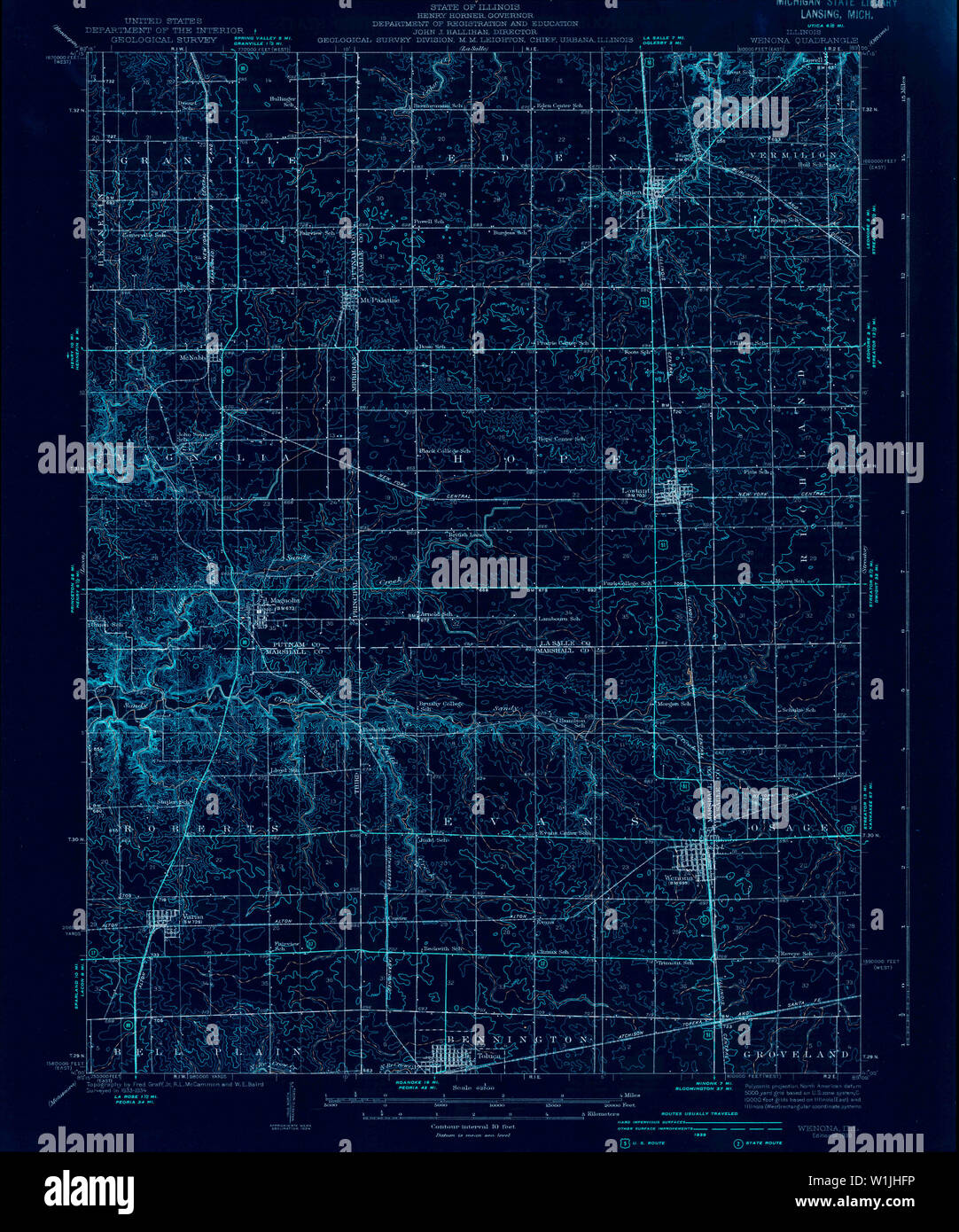 Map of wenona hi-res stock photography and images - Alamy