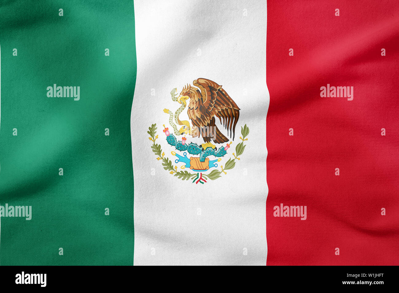 National Flag of Mexico - Rectangular Shape patriotic symbol Stock ...