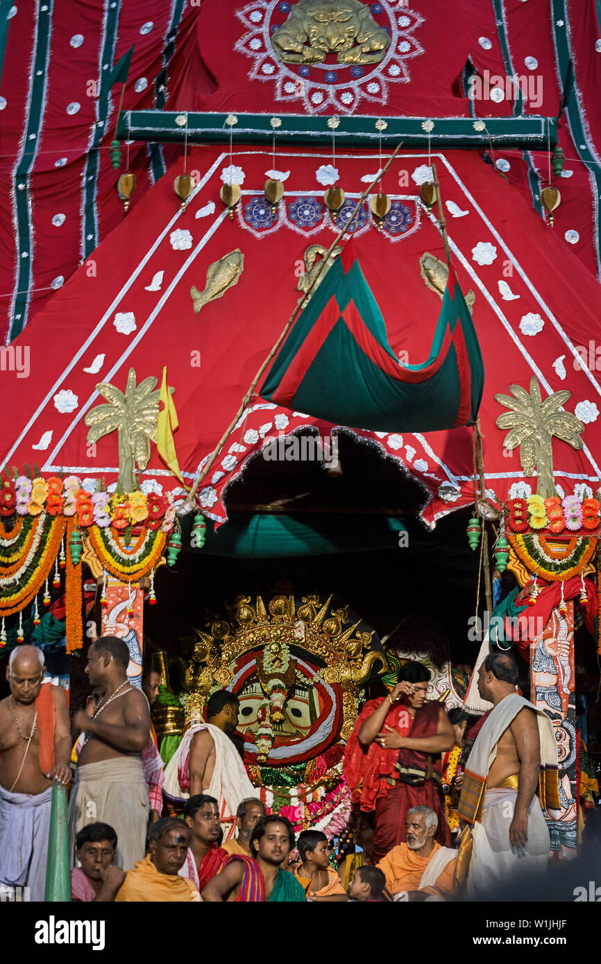 26-jul-2007 Suna Vesha or Golden Attire of Lord Shri balbhdra in rath ...