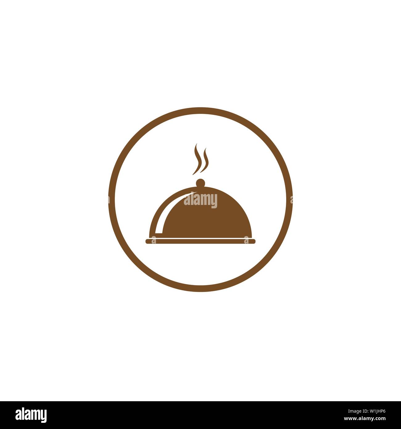 Food cover icon. Vector illustration flat Stock Vector Image & Art - Alamy