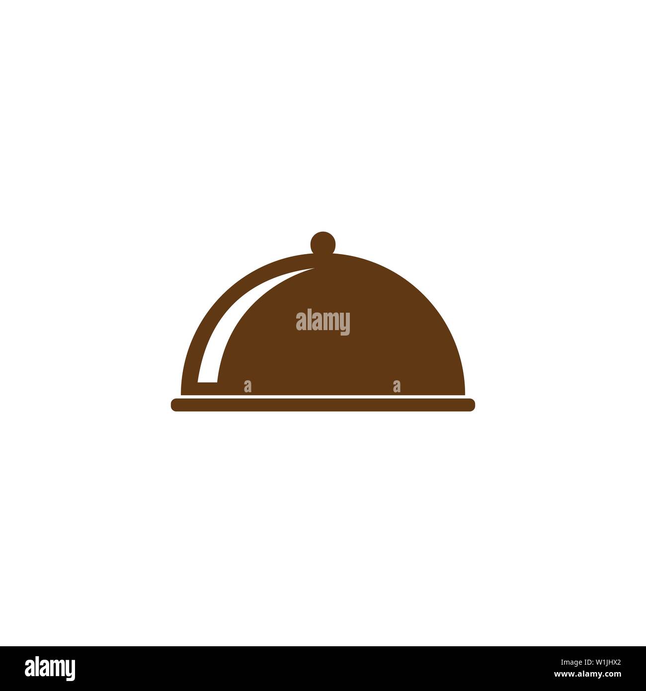 Food cover icon. Vector illustration flat Stock Vector Image & Art - Alamy