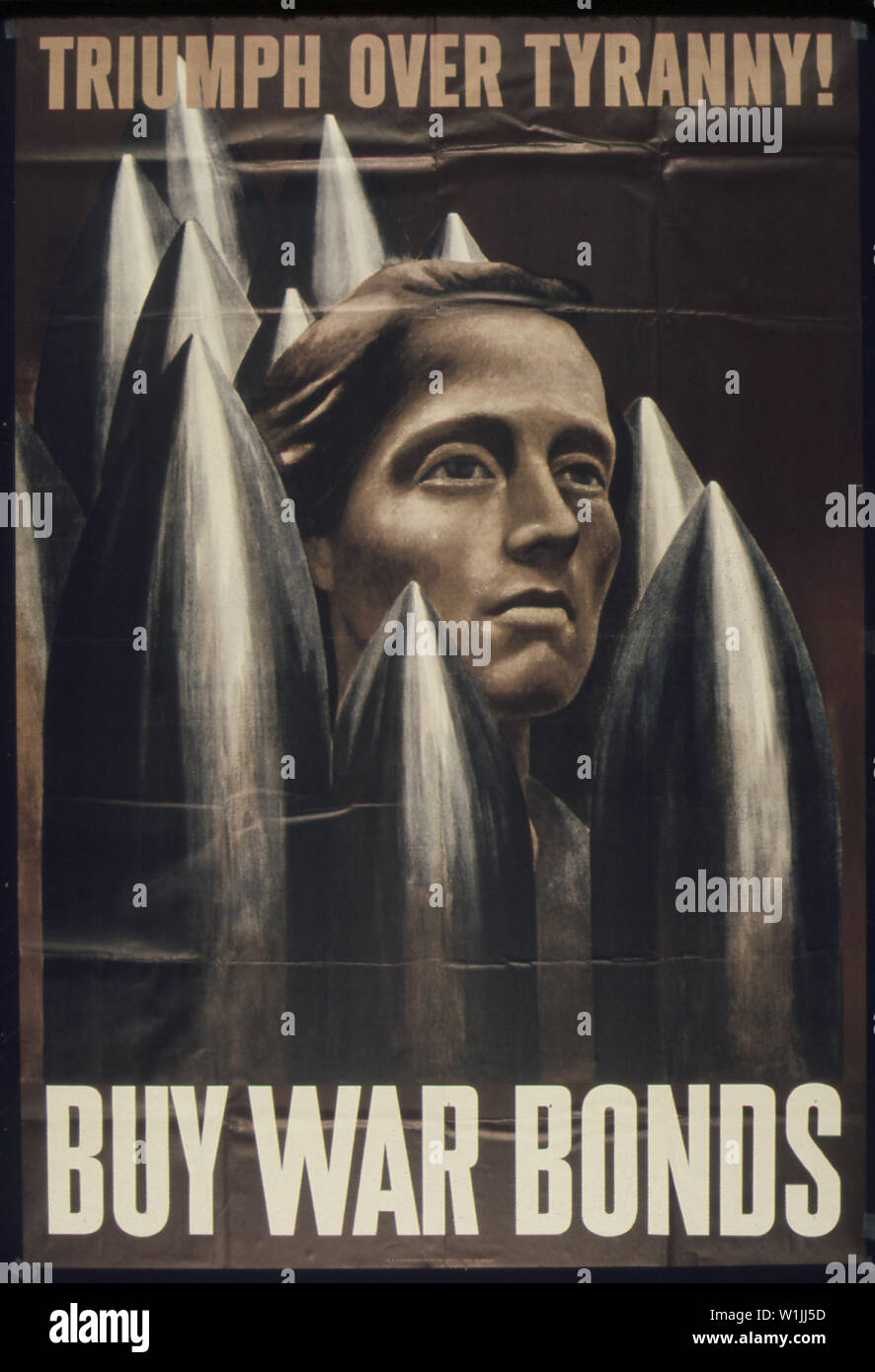 TRIUMPH OVER TYRANNY. BUY WAR BONDS Stock Photo - Alamy