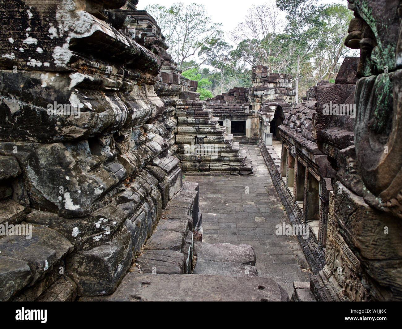 Architecture of ancient temple complex Angkor, Siem Reap, Cambodia ...