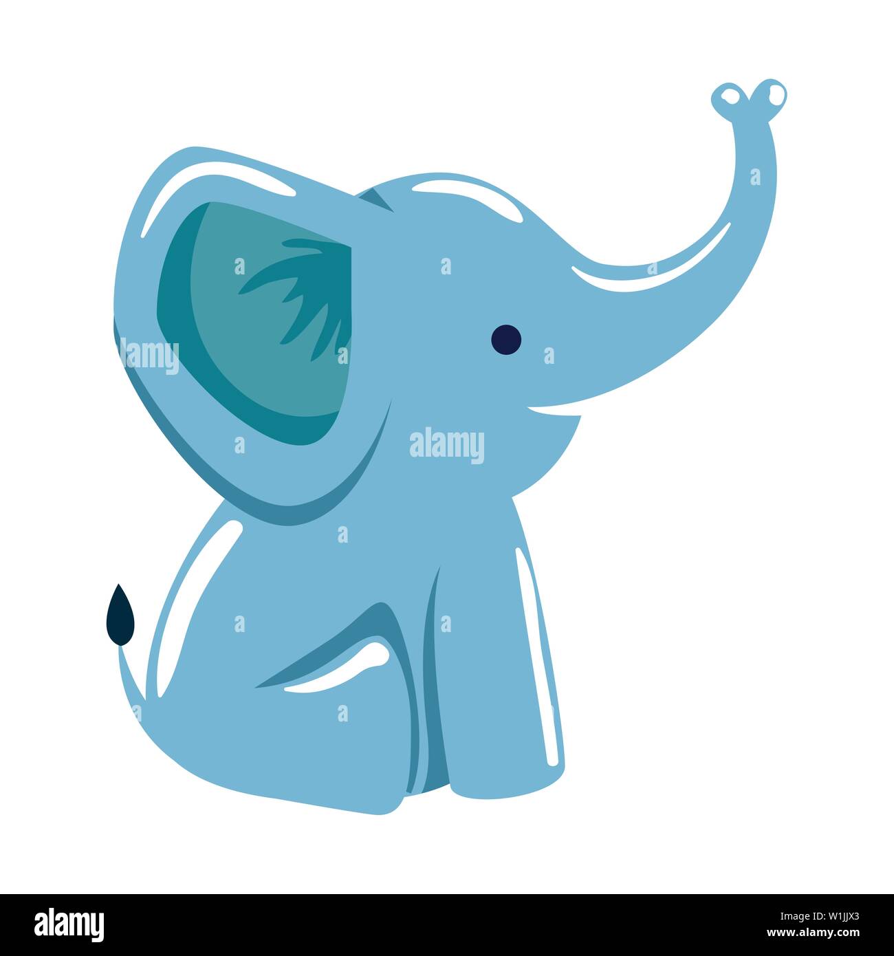 cute little elephant baby character Stock Vector Image & Art - Alamy
