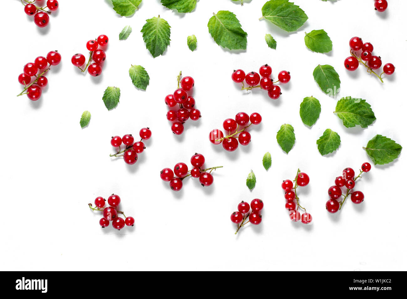 Leaves composition pattern made Cut Out Stock Images & Pictures - Alamy