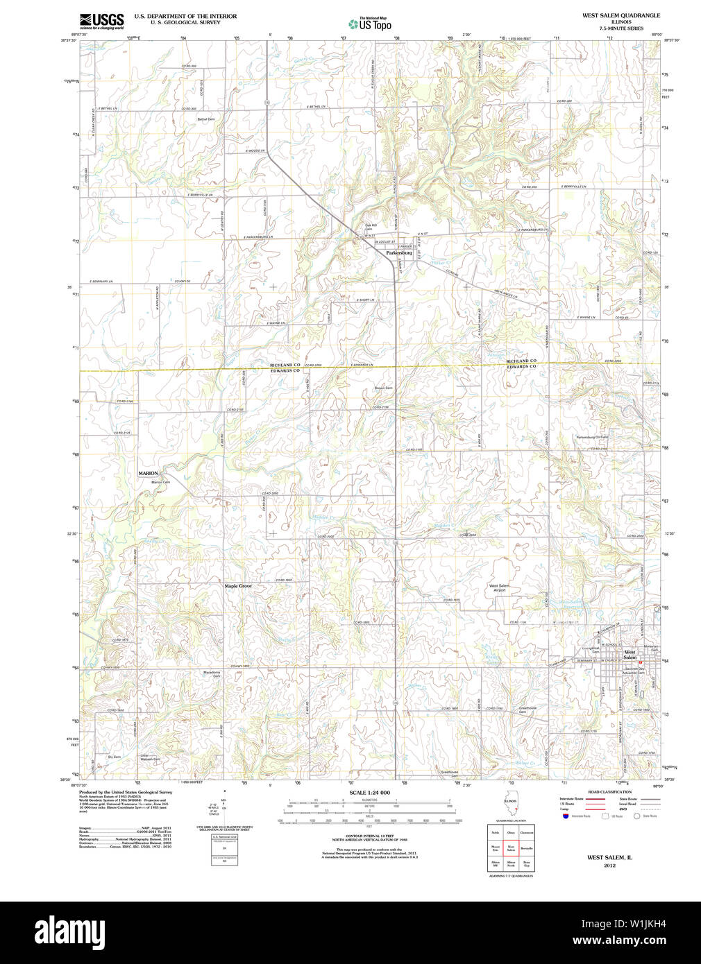 Map of west salem hi-res stock photography and images - Alamy