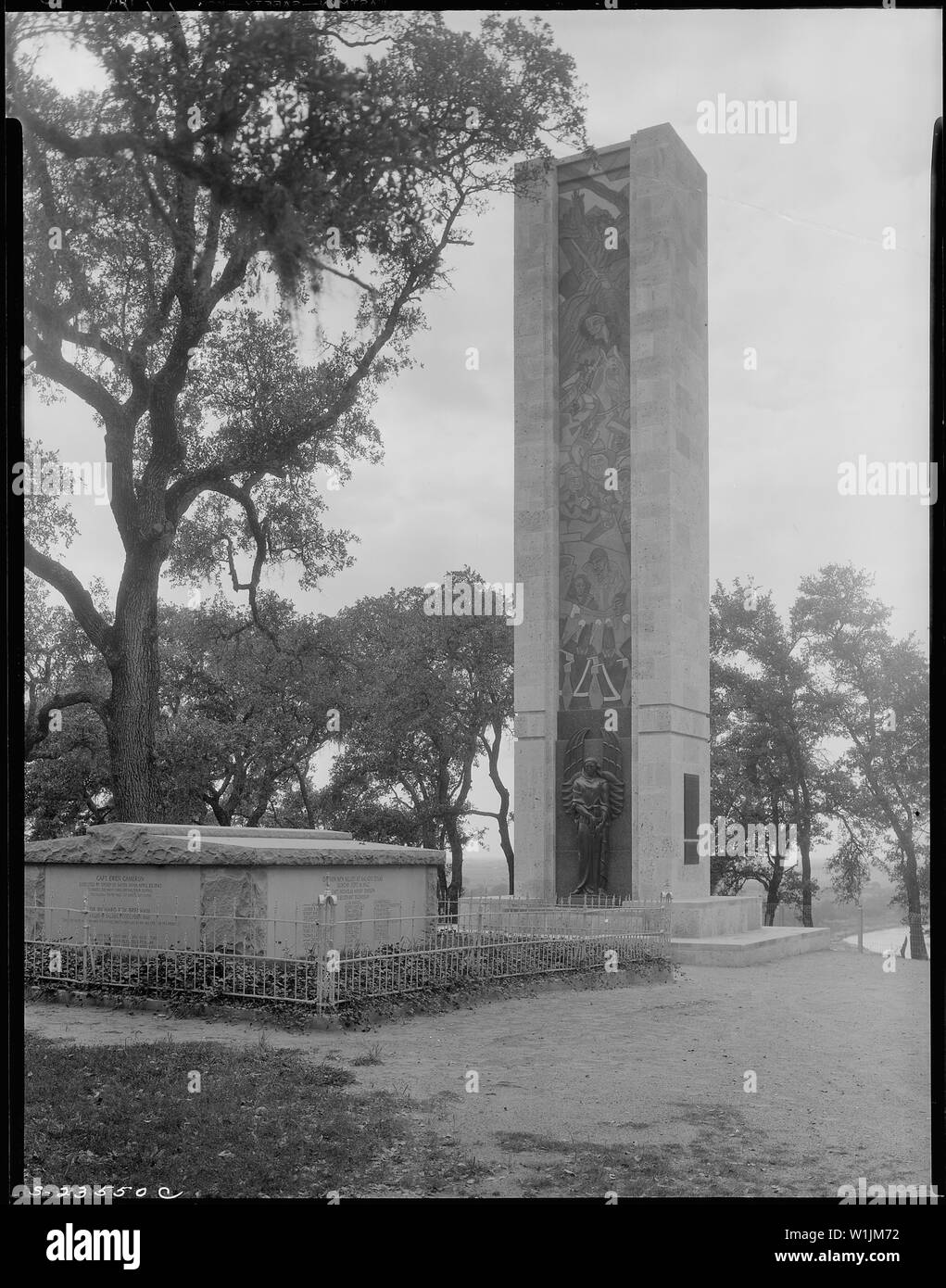 Incorrectly titled as the Alamo Memorial. It is the monument to the ...